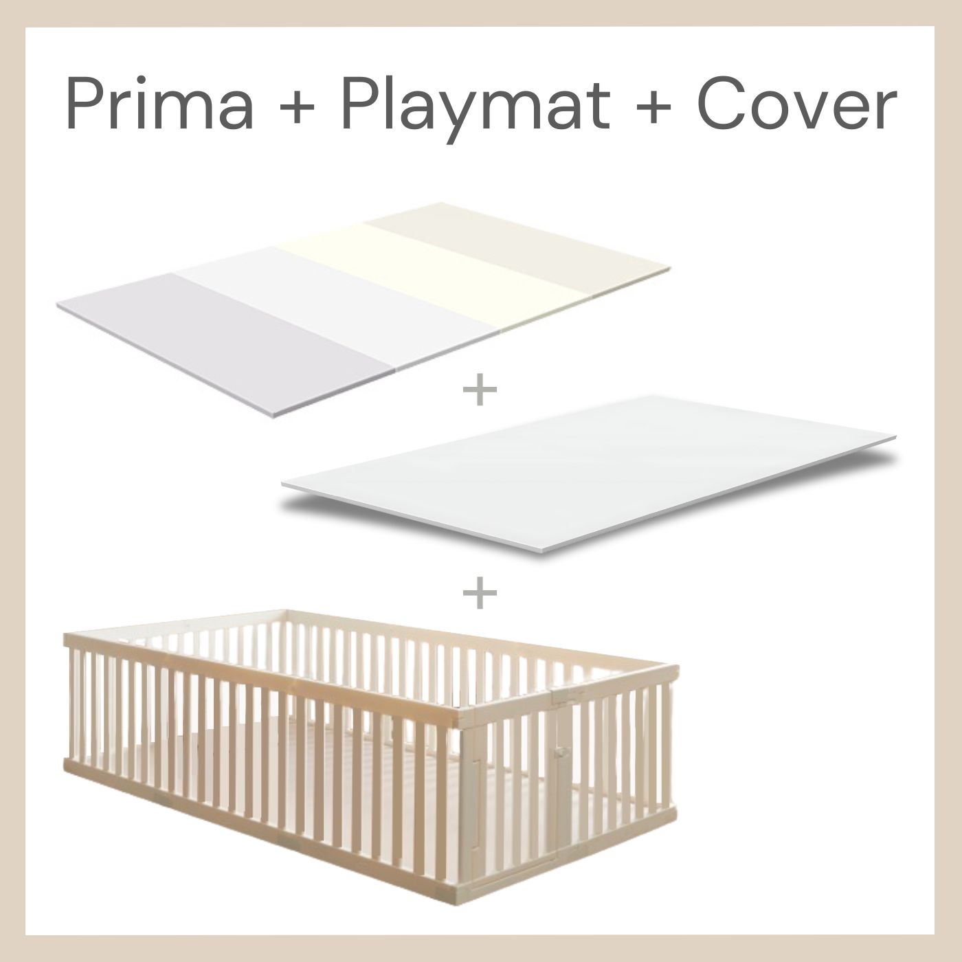 Wunderkids Complete Playroom Bundle - Playpen + Playmat + EZ Cover Set